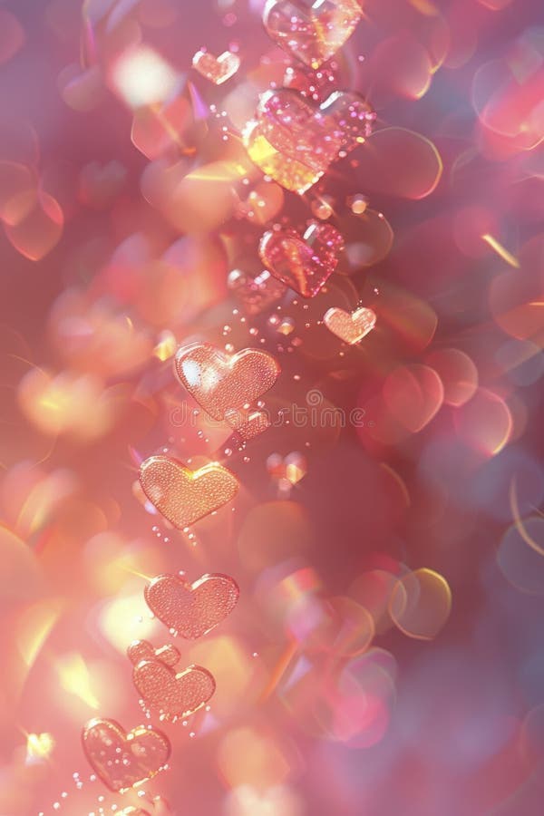 Floating Hearts Above stock image. Image of concept - 315497267