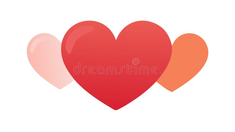 Multiple Hearts Icon, Love, Relationships & Affection, Vector Design ...