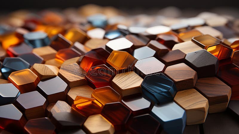 Multiple Hexagon Background Stock Illustration - Illustration of great ...