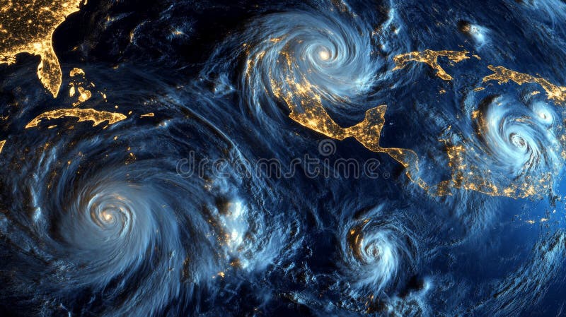Multiple Hurricanes Swirling Across the Earth in Dramatic Satellite ...