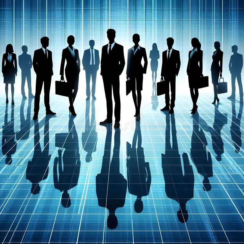 Multiple Individuals Stand Side by Side with a Bright Light Source ...