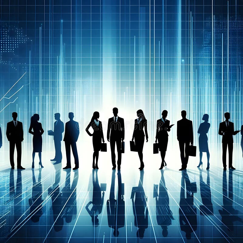 Multiple Individuals Stand Side by Side with a Bright Light Source ...