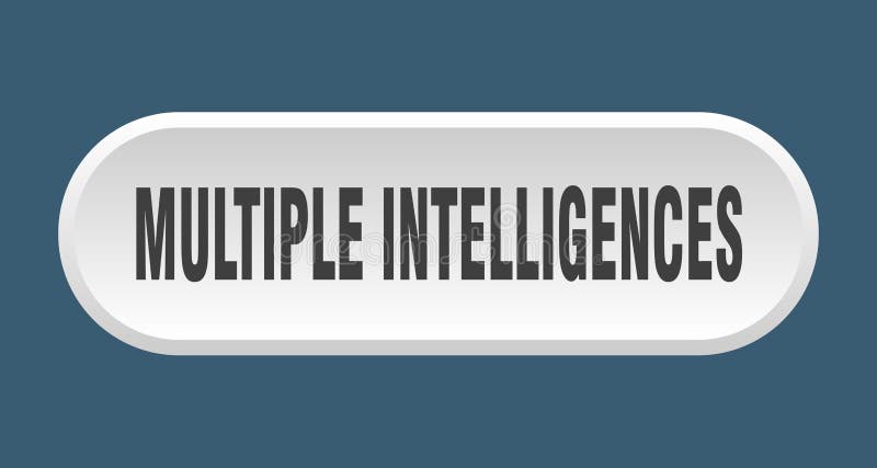 Multiple Intelligences Button Stock Vector - Illustration of ...