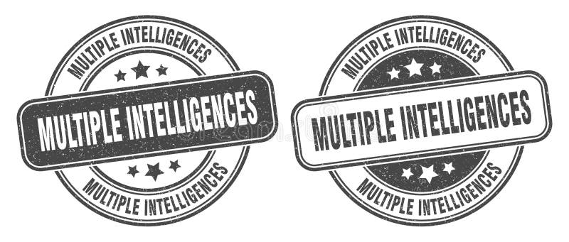 Multiple Intelligences Stamp. Multiple Intelligences Label. Round ...