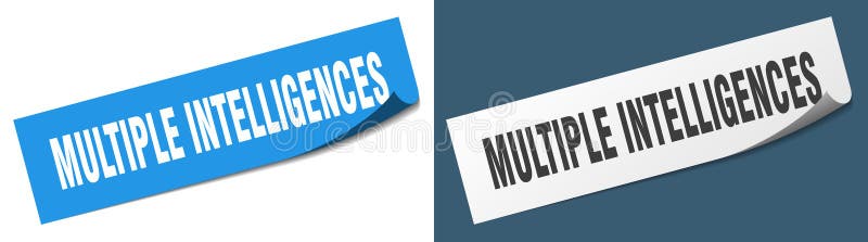 Multiple Intelligences Sticker. Multiple Intelligences Sign Set Stock ...
