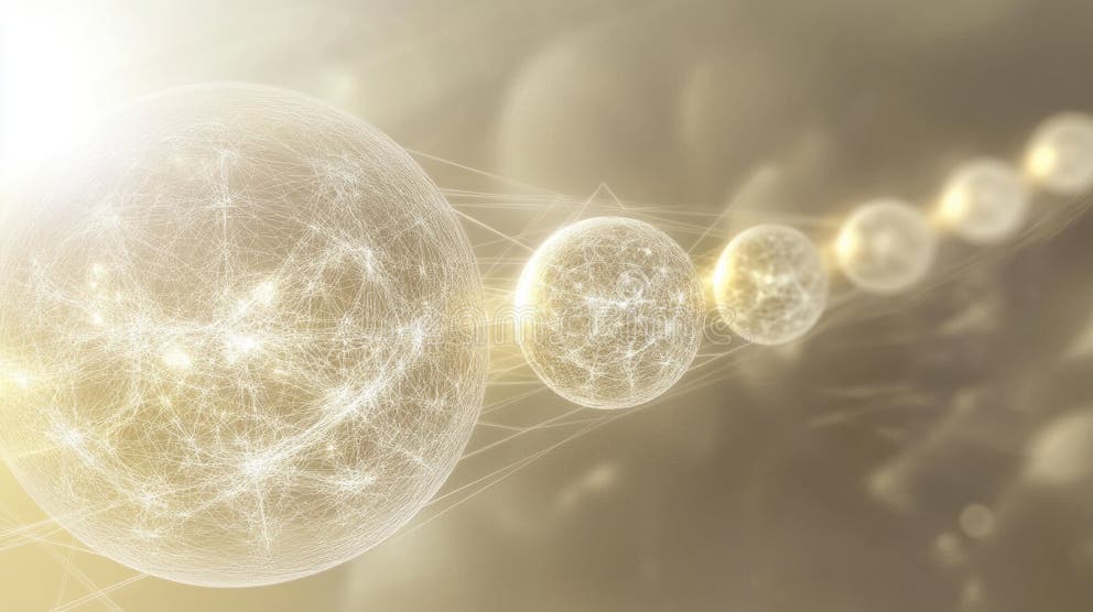 Multiple Interconnected Spheres Representing Unique Virtual Worlds ...