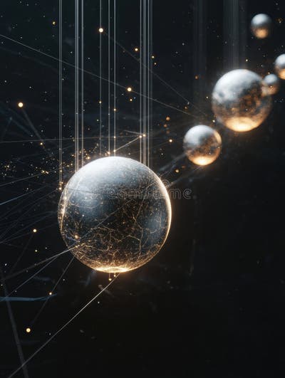 Multiple Interconnected Spheres Representing Unique Virtual Worlds with ...