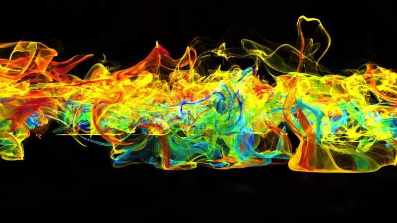 Multiple Iridescent Multicolored Pulsating Shockwave Particle ...