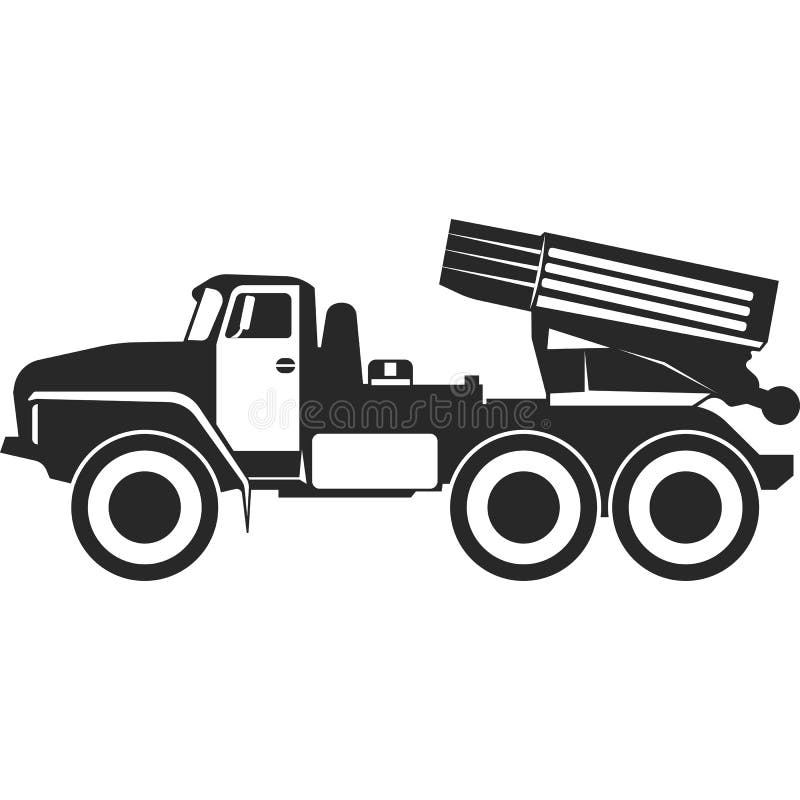 Multiple Launch Rocket System Grad. Vector Image. Stock Vector ...