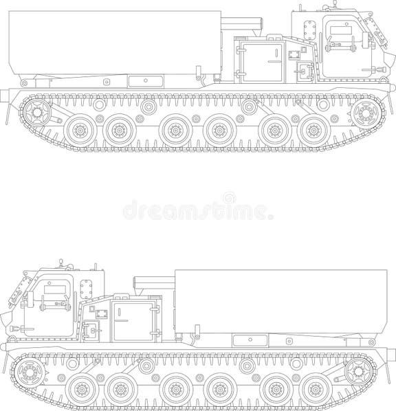 Multiple Launch Rocket System. Military Missile Tactical Artillery ...
