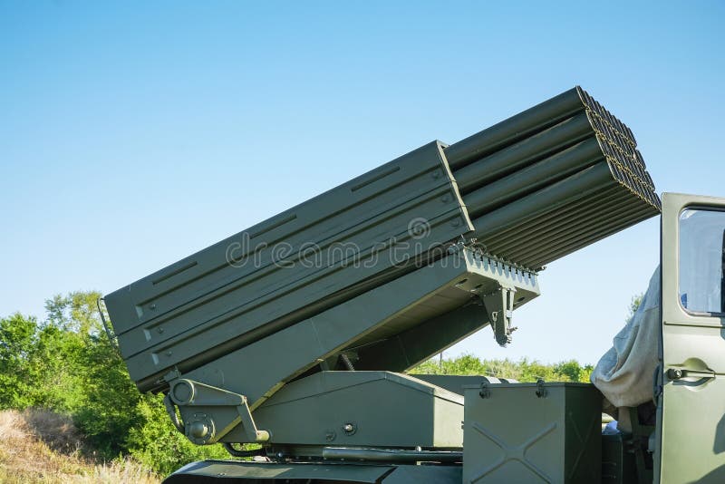 Multiple Launch Rocket System Stock Image - Image of cannon, machine ...