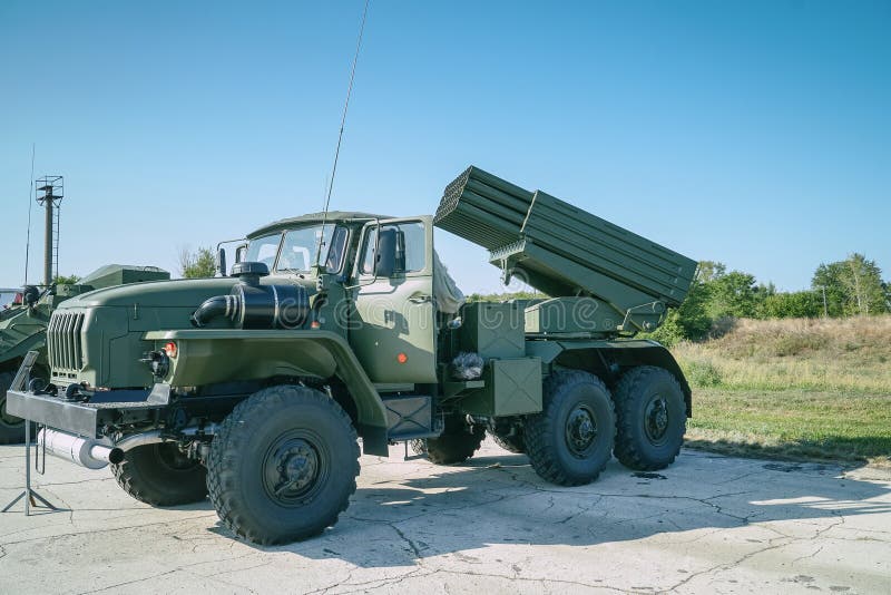 Multiple Launch Rocket System Stock Photo - Image of soviet, green ...
