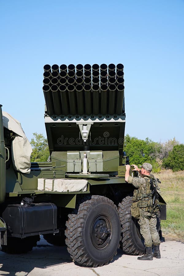 Multiple Launch Rocket System Stock Photo - Image of explosive, victory ...