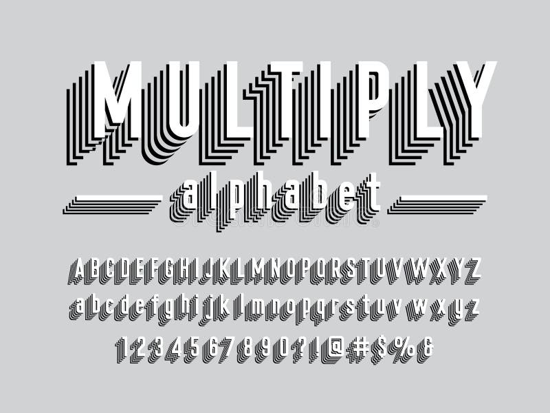 Layered font stock vector. Illustration of modern, design - 152200029