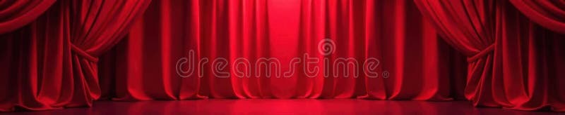 Multiple Layers of Ruby Red Theatrical Drapes, Creating Depth ...