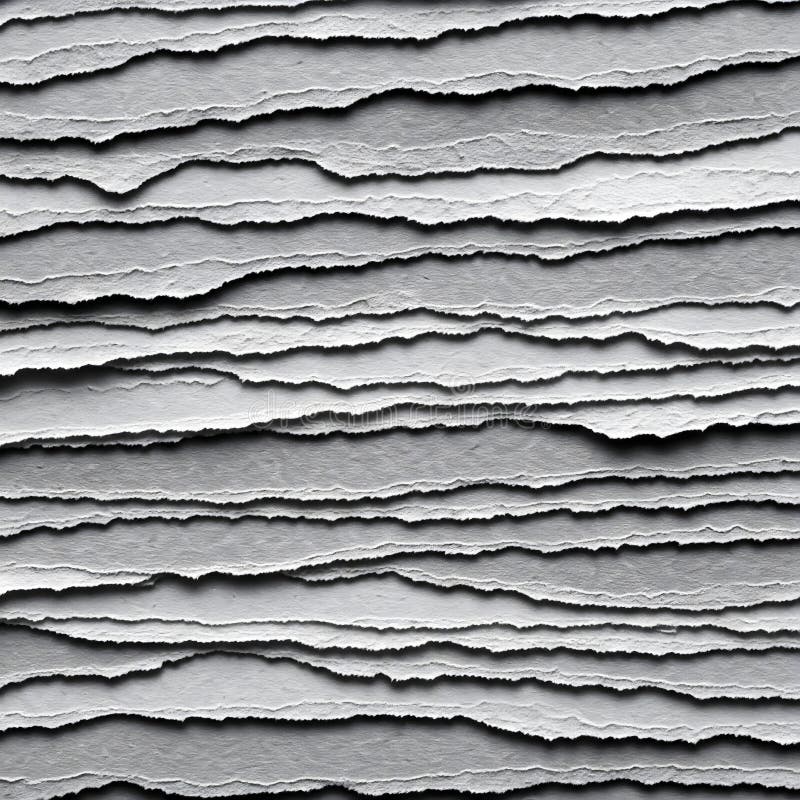 Multiple Layers of Torn Paper Stacked To Create a Textured and Abstract ...