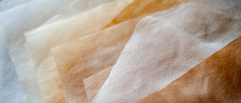 Textured Layers of Translucent Vellum Paper Showcasing Smooth Surfaces ...