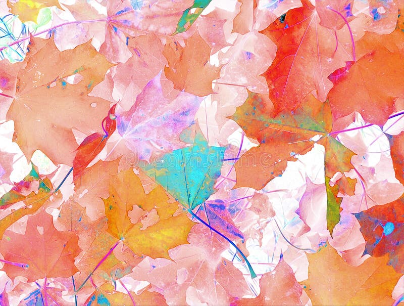 Multiple Leaves Template stock illustration. Illustration of texture ...