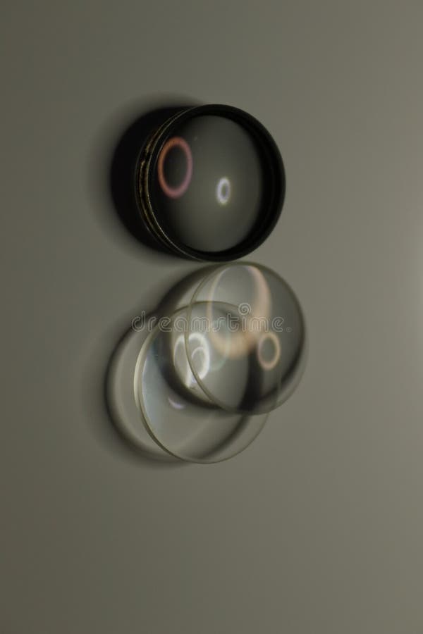 Multiple Convex and Concave Lens Elements Detached and Arranged for ...