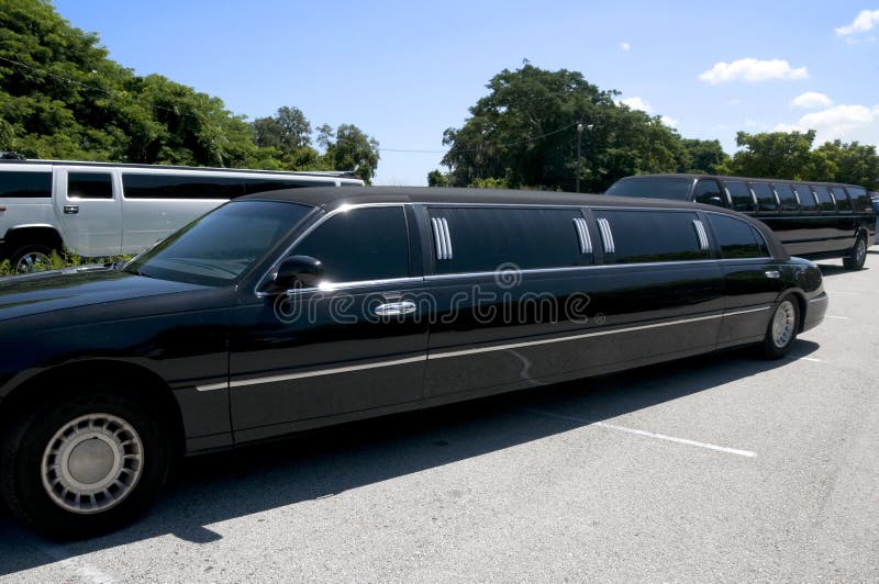 Multiple Limos stock image. Image of black, groom, tinted - 10190599
