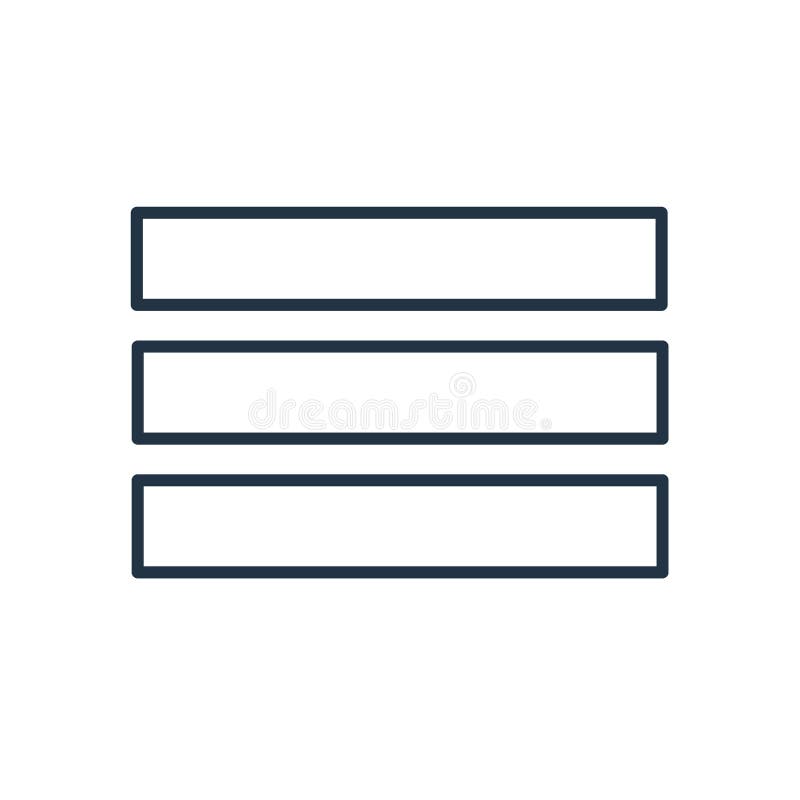 Multiple Line Icon in Trendy Design Style. Multiple Line Icon Isolated ...