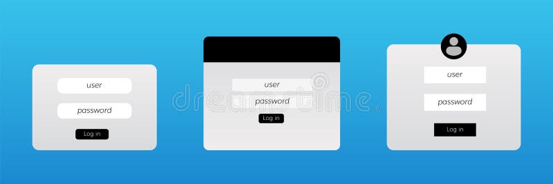 Multiple Login Interface Designs with User Input and Password Fields ... Multiple Login Interface Designs with User Input and Password Fields ...