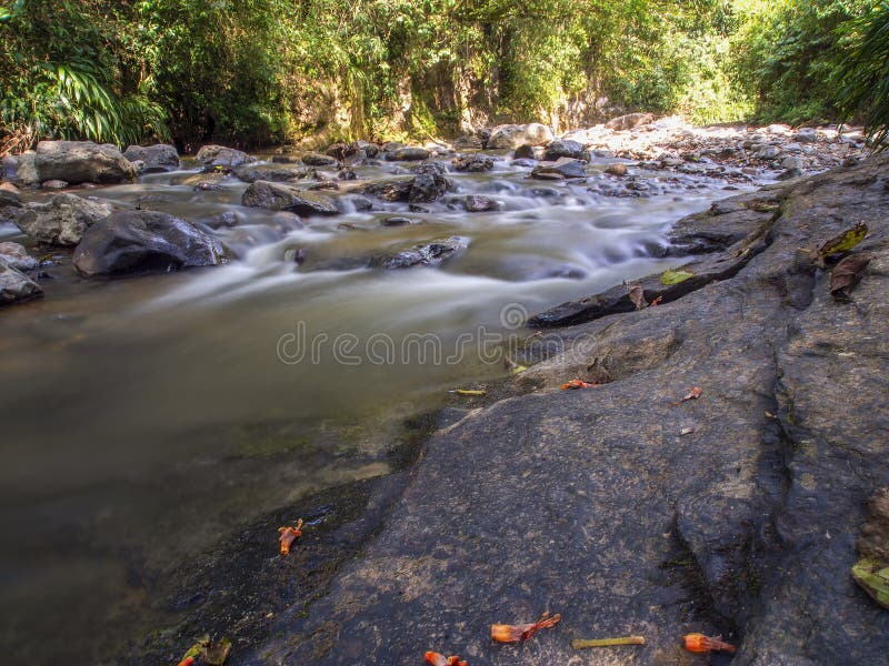 Multiple Long Exposure Composite of the Stream of the Moniquira River 7 ...
