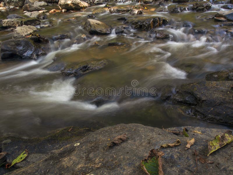 Multiple Long Exposure Composite of the Stream of the Moniquira River ...
