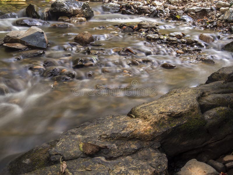 Multiple Long Exposure Composite of the Stream of the Moniquira River ...