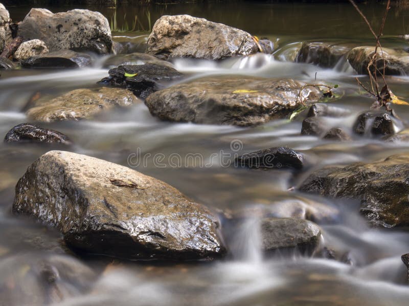 Multiple Long Exposure Composite of the Stream of the Moniquira River ...