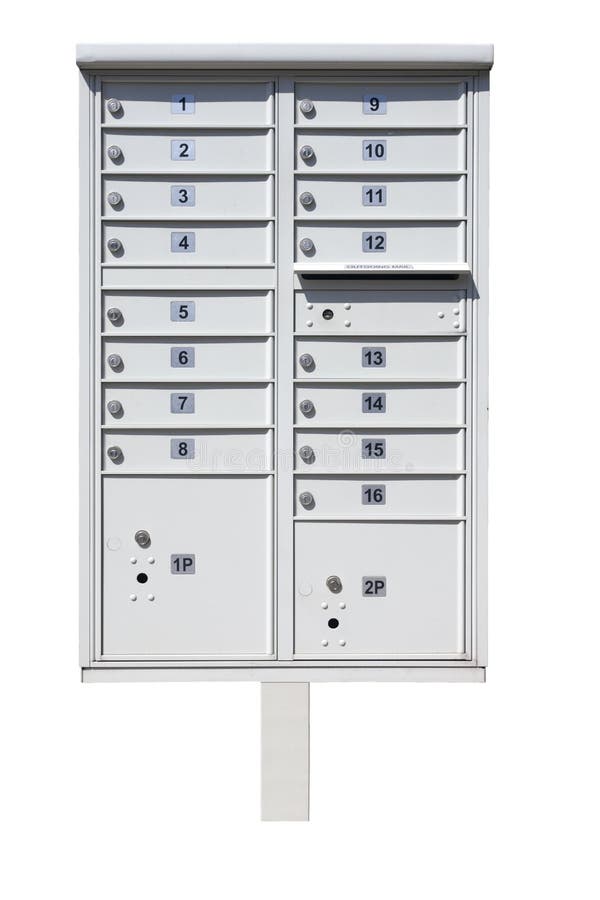 Multiple Mailboxes on Metal Pole Stock Photo - Image of delivery, mail ...