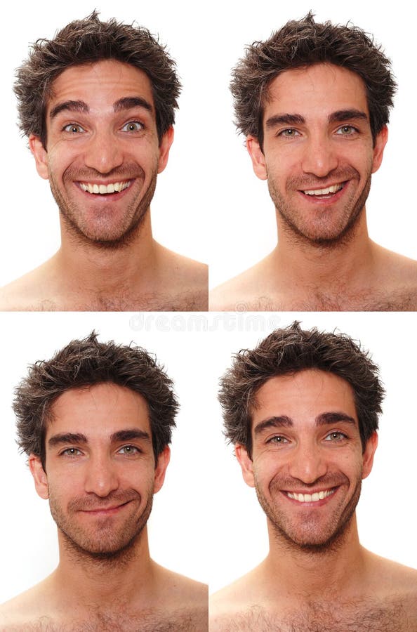 Multiple male expressions stock image. Image of cheerful - 5147529
