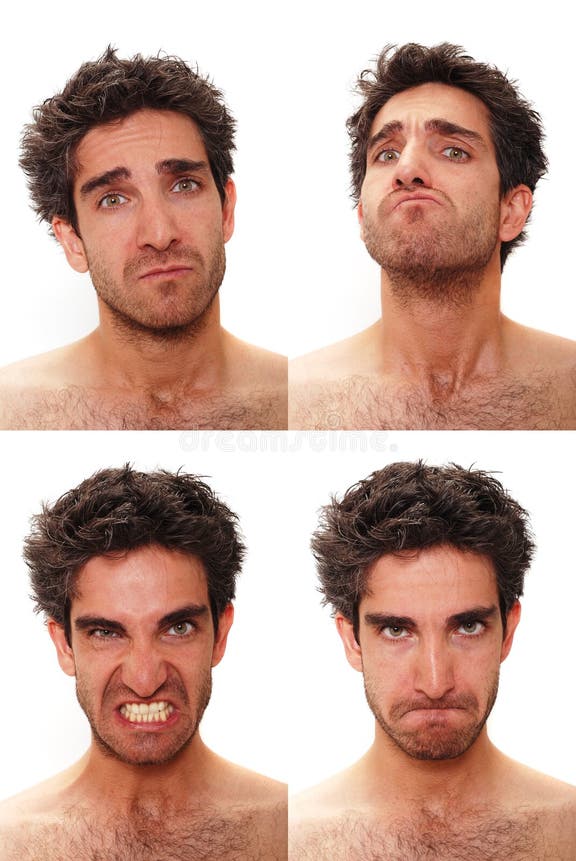 Multiple male expressions stock photo. Image of sense - 5147544
