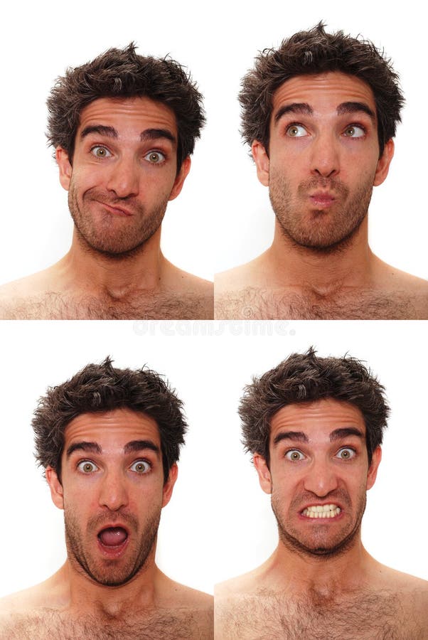 Multi Facial Expressions of Asian Male Stock Photo - Image of facial ...