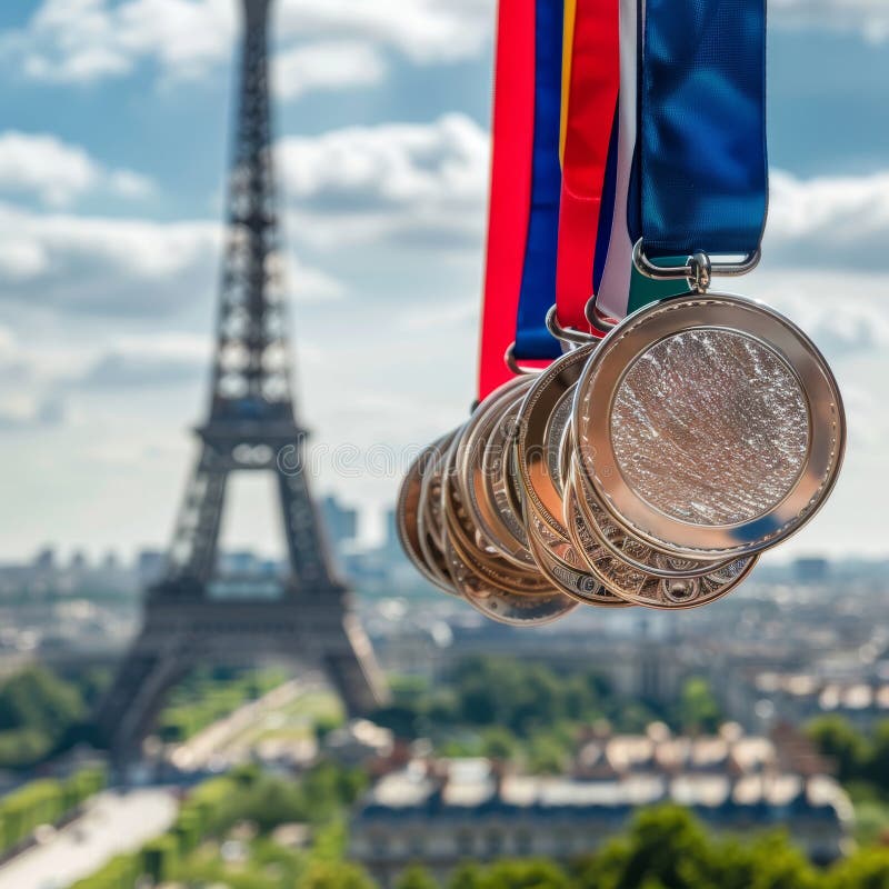 Multiple Marathon Medals with Embossed Designs are Displayed in a Row ...