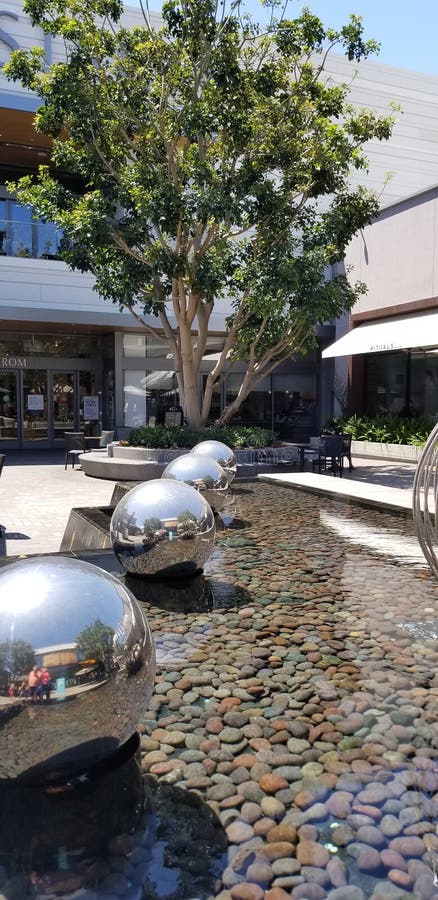 Mirror Spheres Art at Shopping Center - UTC La Jolla California ...