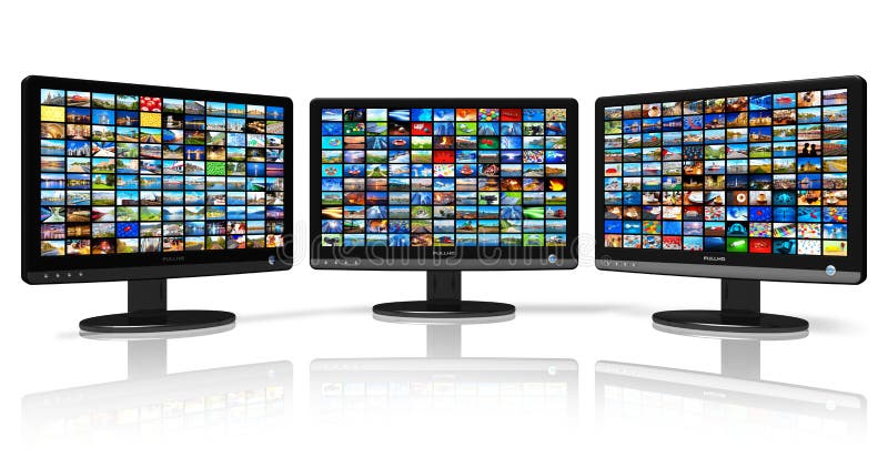 Multiple Computer Monitors Stock Illustrations – 550 Multiple Computer ...