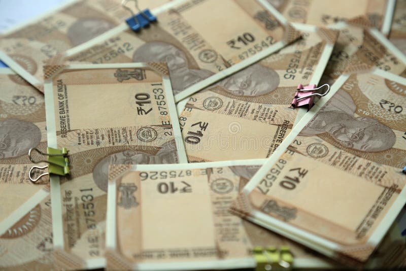 Multiple New Indian Currency Notes Stock Photo - Image of deposit ...