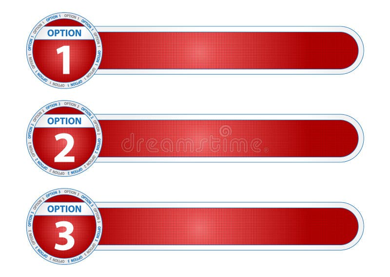 Multiple Option Header stock illustration. Illustration of website ...