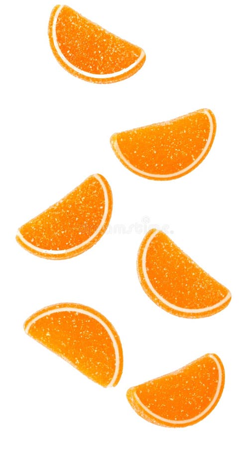 Multiple Orange Slices Falling Transparent Background Stock Photos ...