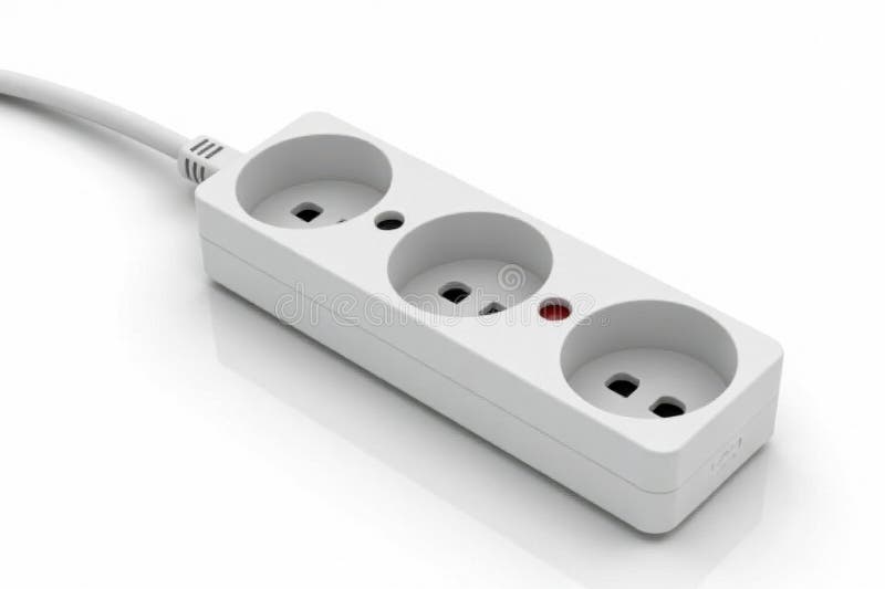 Multiple Outlet Power Strip, Isolated on White , Adapter, Photography ...