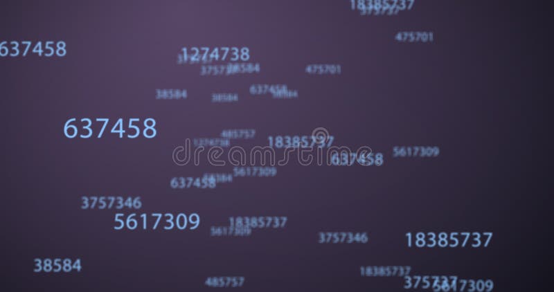 Multiple Outlined Numbers Rising Growing Changing Image. Stock ...