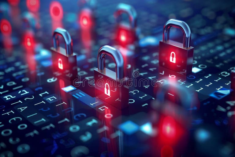 Multiple Padlocks Stock Illustrations – 15 Multiple Padlocks Stock ...