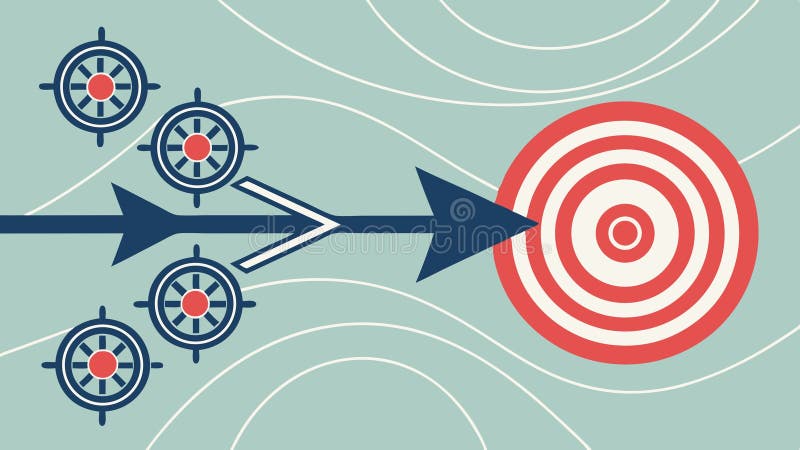 Multiple Paths Leading To a Single Target Goal, Vector Design ...