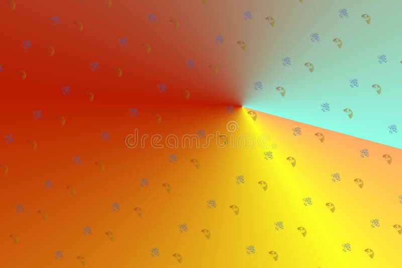 Multiple Patterns in Line Inside a Conical Gradient Digital Pattern ...