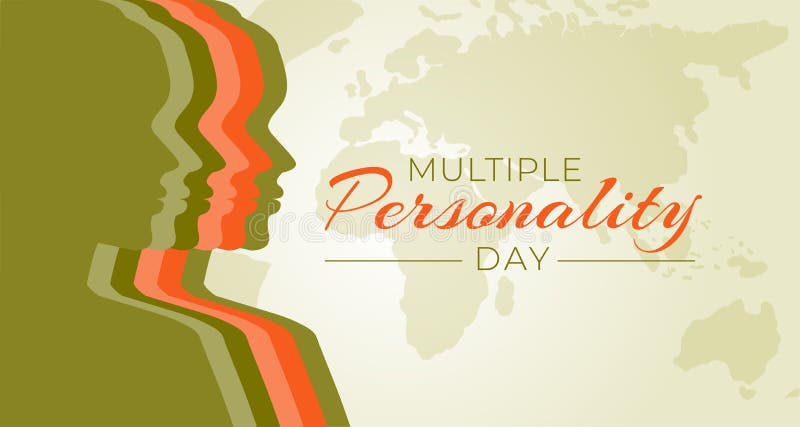 Multiple Personality Day Illustration with Many Persons Stock Vector ...