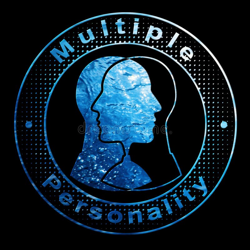 Multiple Personality, Psychology Concept Stock Illustration ...