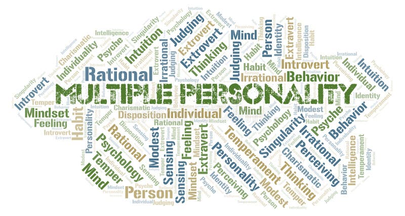 Multiple Personality Disorder Typography Word Cloud Create with the ...