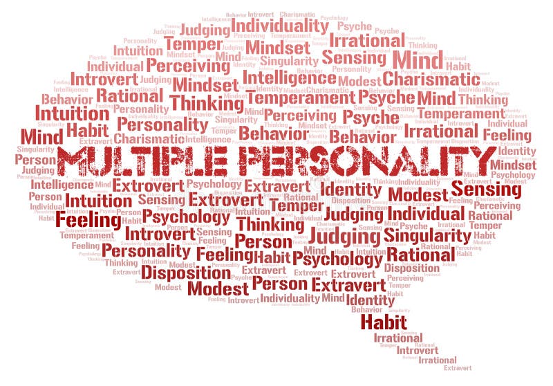 Multiple Personality Disorder Typography Word Cloud Create with the ...