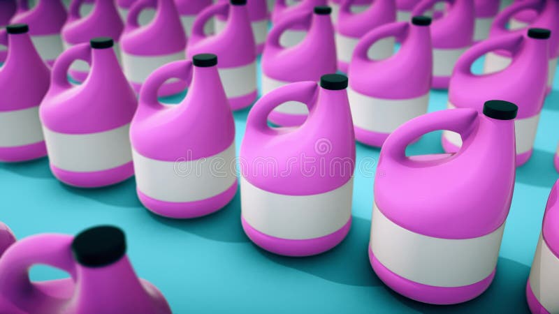 Multiple Plastic Bottle for Laundry Detergent Bleach Dishwashing ...